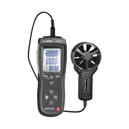 CEM DT-8897 Multifunctional Differential Pressure Anemometer ...