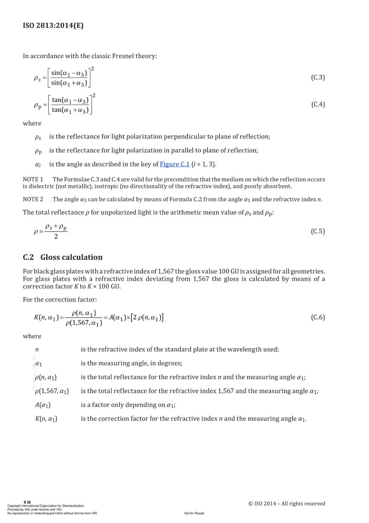 ISO 2813-2014 《色漆和清漆.非金属漆膜镜面在20°,60°和85°时光泽的测定》 - 检测标准【南北潮商城】