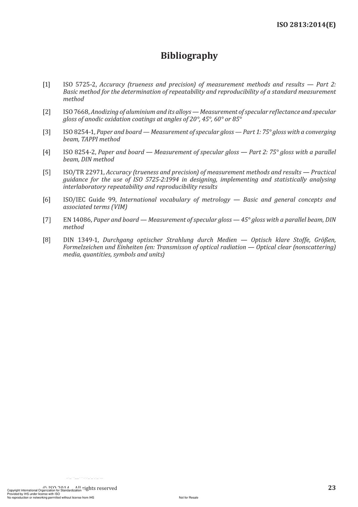 ISO 2813-2014 《色漆和清漆.非金属漆膜镜面在20°,60°和85°时光泽的测定》 - 检测标准【南北潮商城】