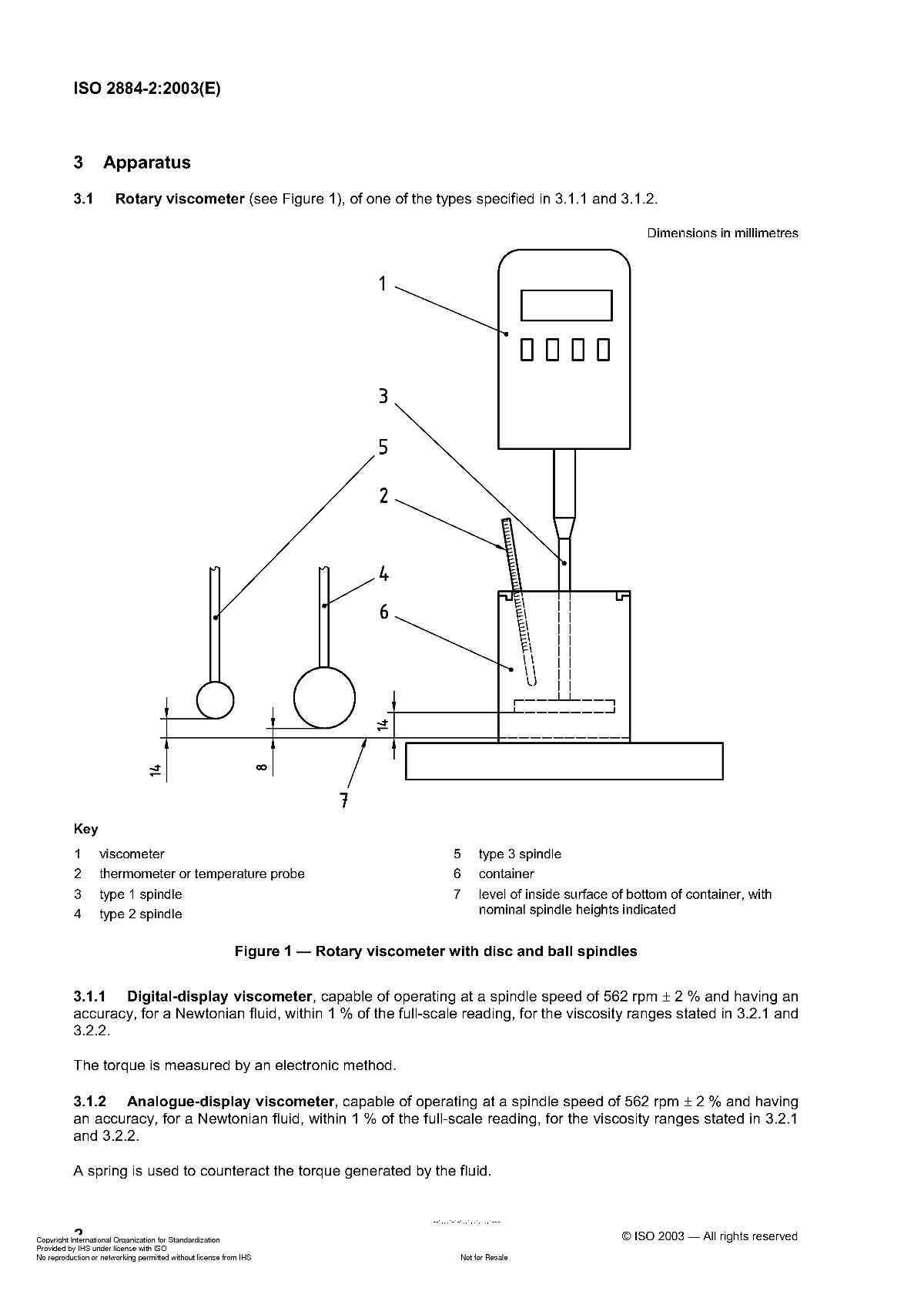 ISO 2884-2-2003 《色漆和清漆 用旋转黏度计测定黏度 第 2 部分 ：在规定速率下以转盘或转球粘度计测定》 - 检测标准【南北潮商城】