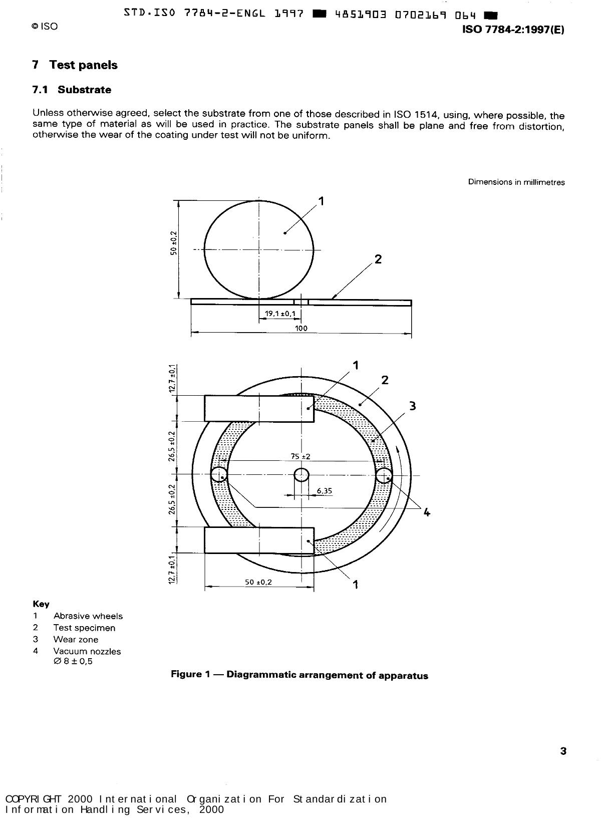 ISO 7784-2-1997 《色漆和清漆 耐磨性的测量 第 2 部分 ：旋转橡胶砂轮法》 - 检测标准【南北潮商城】