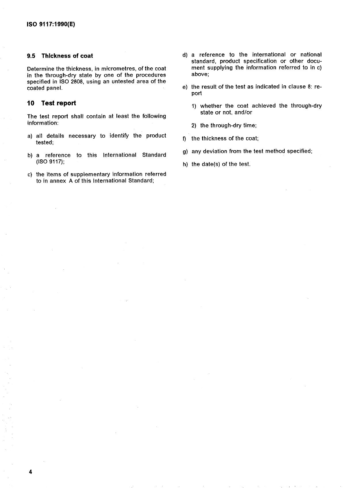 ISO 9117-1990 《色漆和清漆 完全干燥状态和完全干燥时间的测定试验方法》 - 检测标准【南北潮商城】