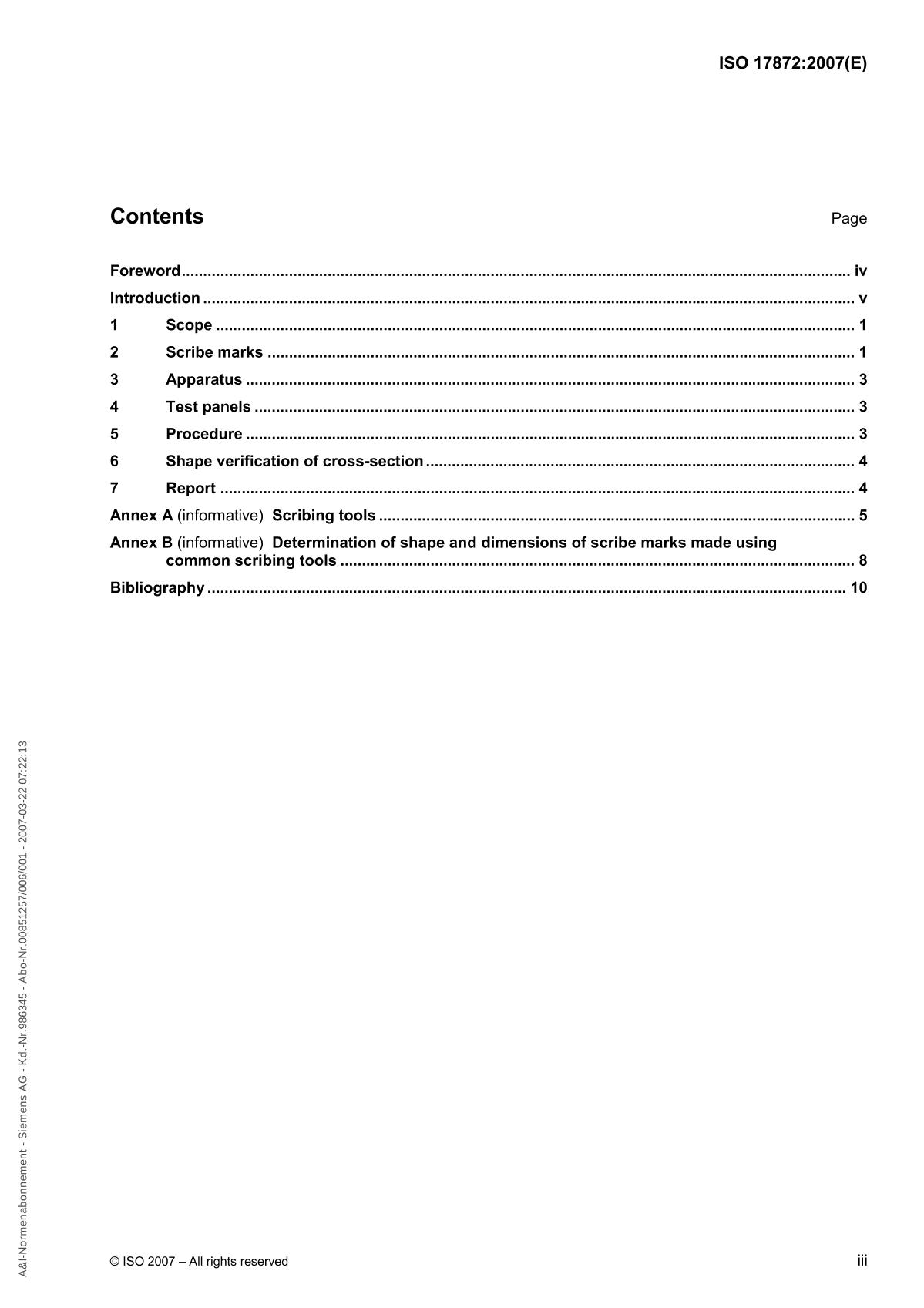 ISO 17872-2007 《色漆和清漆在腐蚀测试用金属板涂层上划线标记的入门指南》 - 检测标准【南北潮商城】