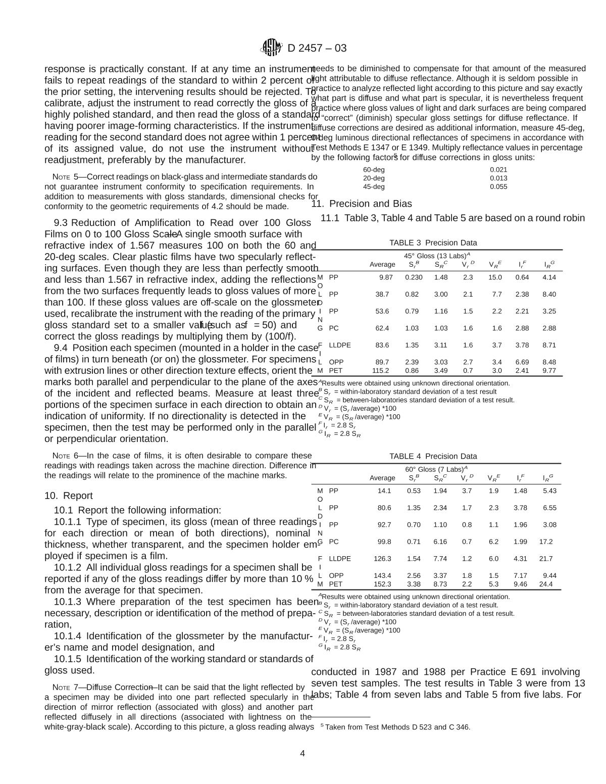 ASTM D 2457-2003 《塑料薄膜和固态塑料镜面光泽度的标准试验方法》 - 检测标准【南北潮商城】