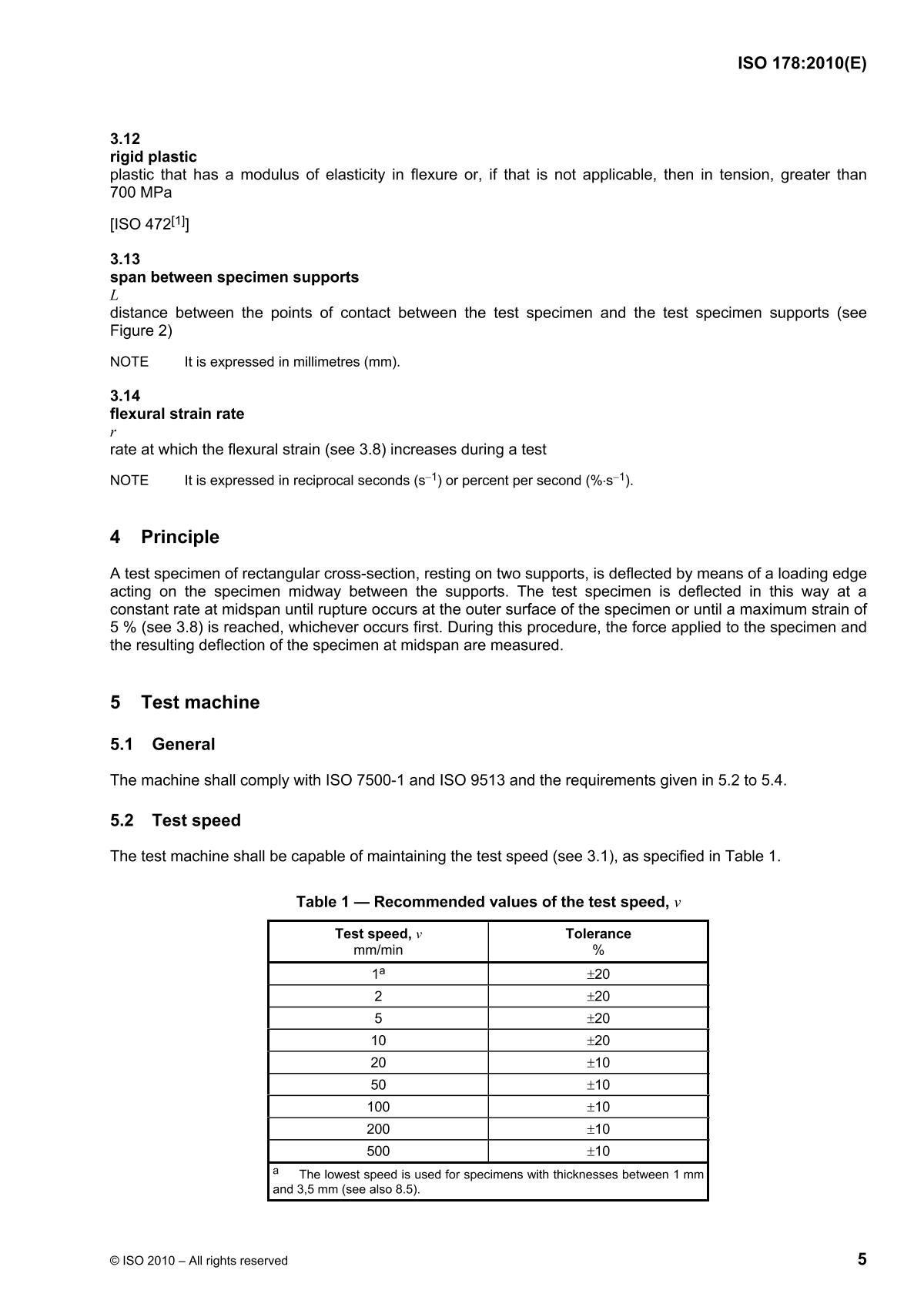 ISO 178-2010 《塑料 弯曲性能的测定》 - 检测标准【南北潮商城】