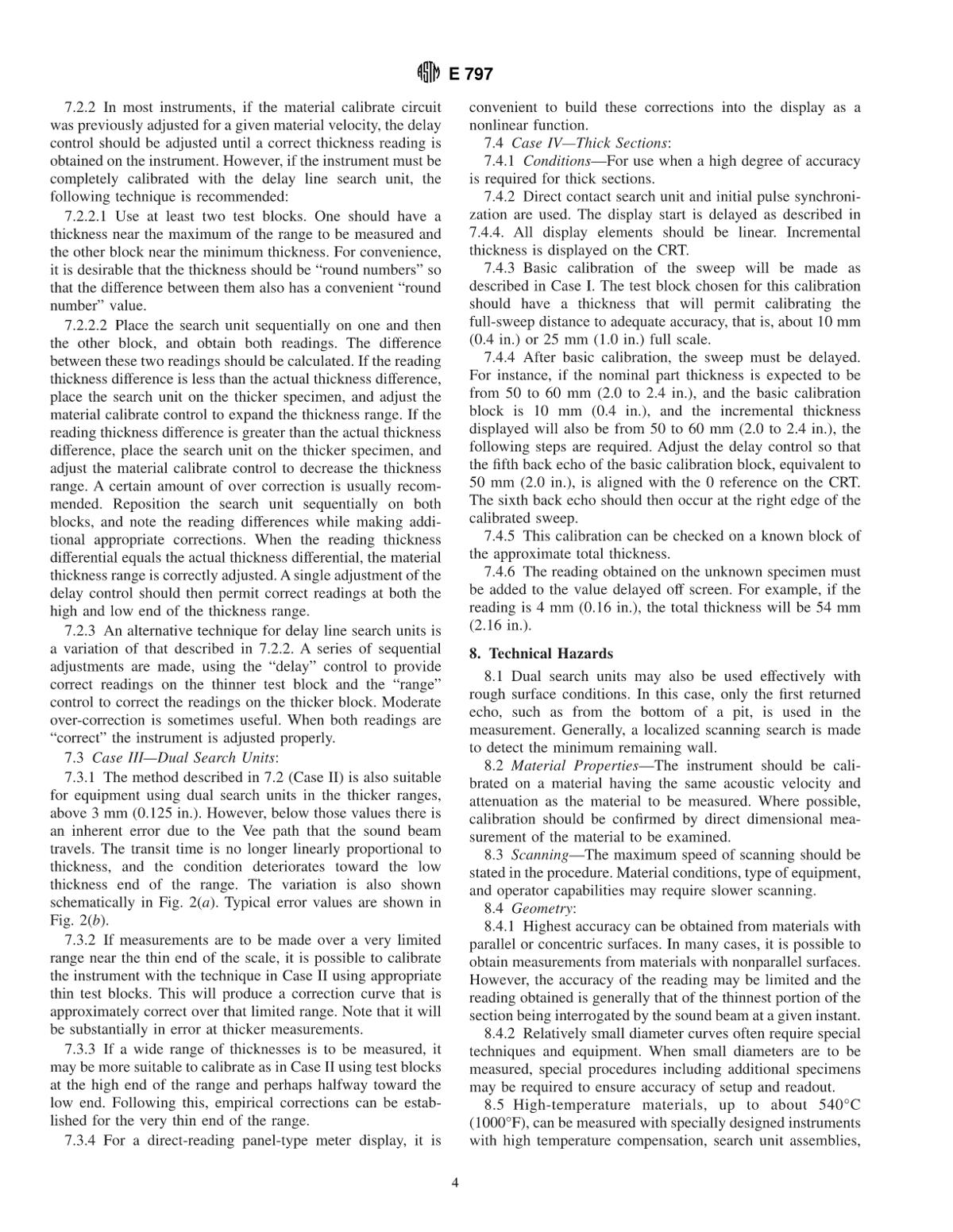 ASTM E797-1995 《用人工超声波脉冲回波接触法测量厚度的规程》 - 检测标准【南北潮商城】