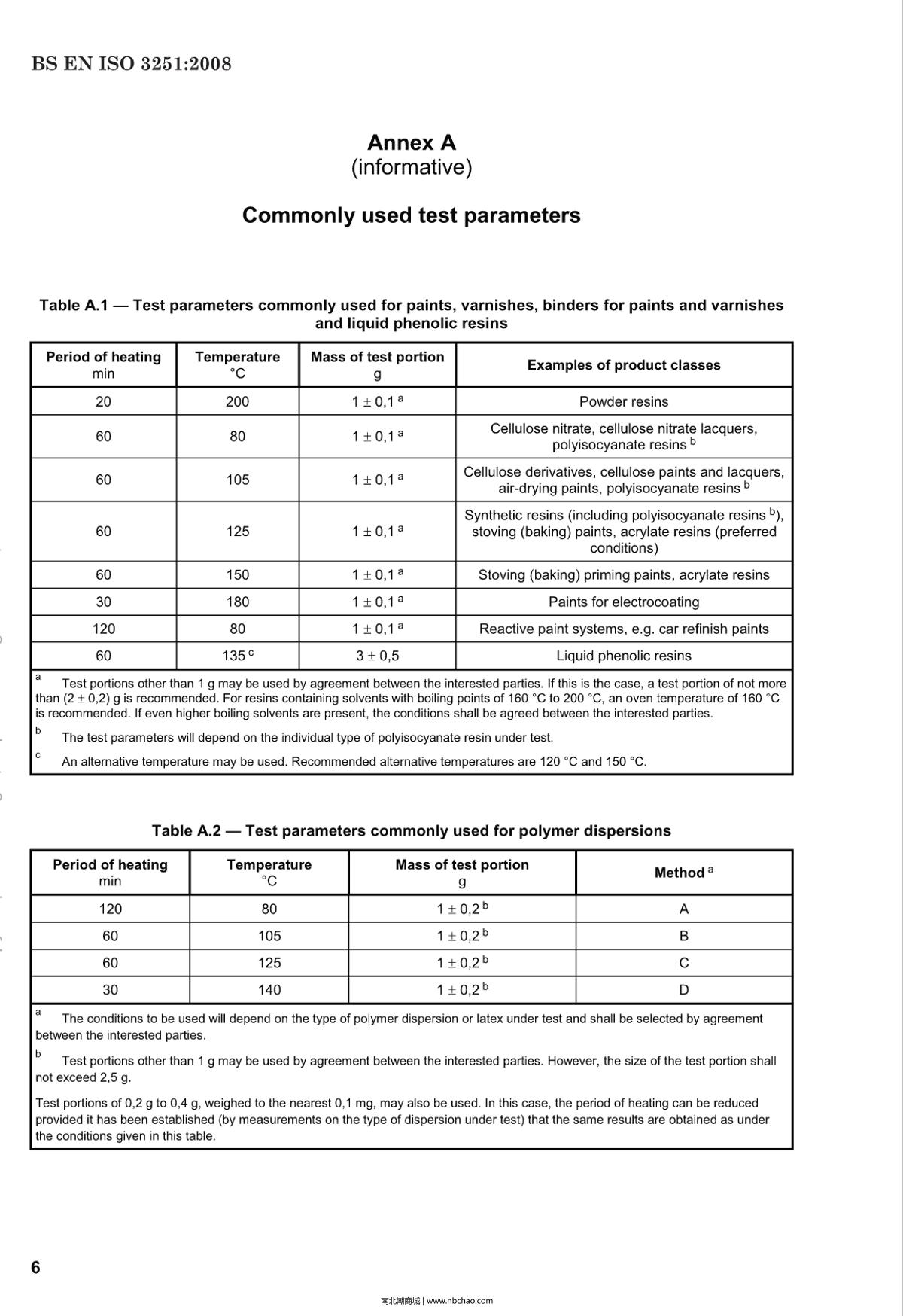 ISO 3251-2008 《色漆和清漆以及色漆和清漆用漆基的不挥发物的测定》 - 检测标准【南北潮商城】