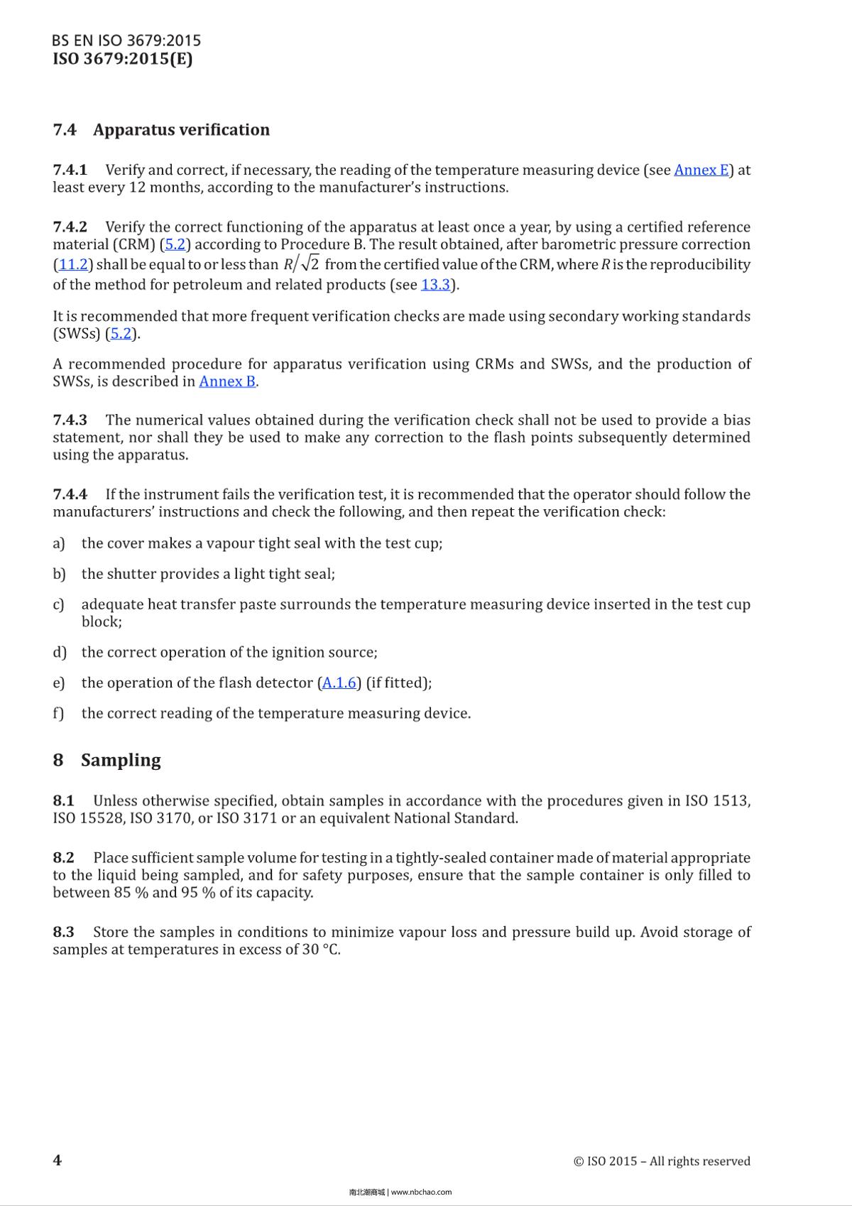 ISO 3679-2015 《色漆、清漆、石油和有关产品-闪点的测定-快速平衡法》 - 检测标准【南北潮商城】
