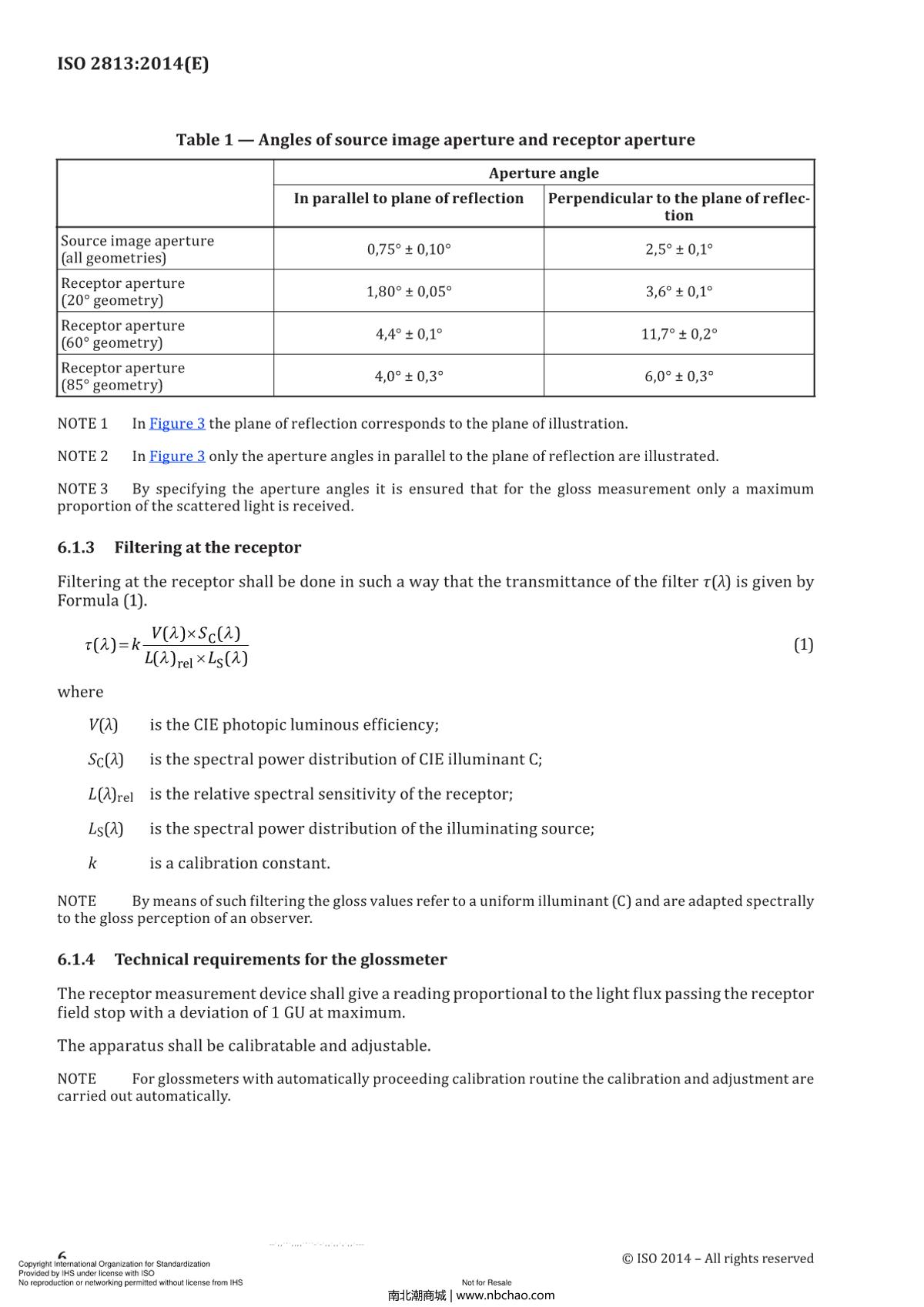 ISO 2813-2014 《色漆和清漆-在20°、60°和85°非金属色漆漆膜镜面光泽的测定》 - 检测标准【南北潮商城】