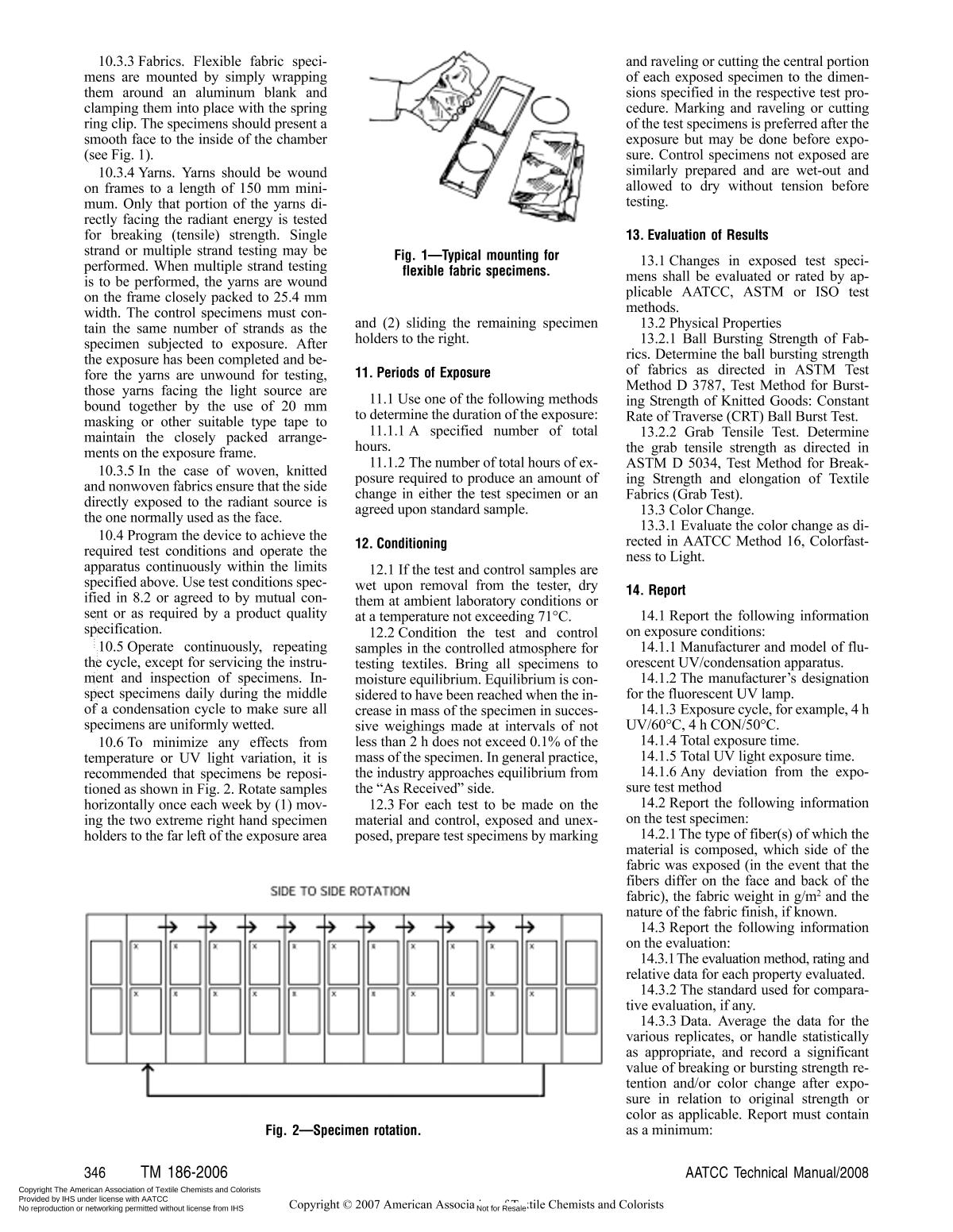 AATCC TM186-2006 《紫外线老化试验箱国际标准》 - 检测标准【南北潮商城】