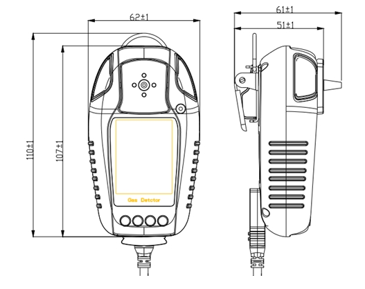 Empaer SPES-H2 series handheld hydrogen concentration detector | NBCHAO